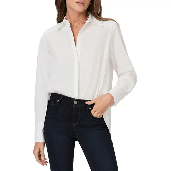 Paige Clemence Button-up Shirt - White