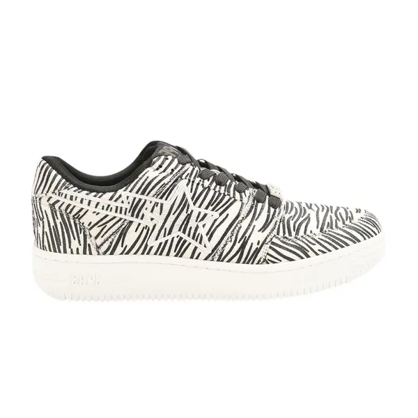 A BATHING APE Bapesta Low M2 '20th Anniversary Pack Zebra - White
