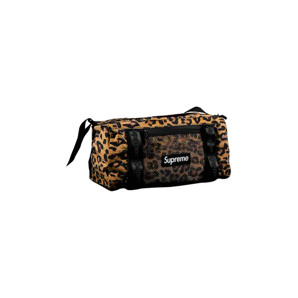 Supreme Leopard Mini Duffle Bag - Brown