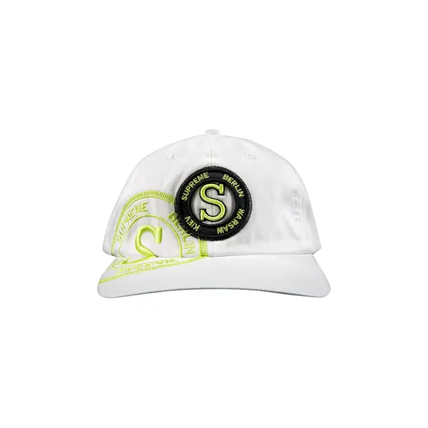 Supreme Stamp 6-panel Cap - White