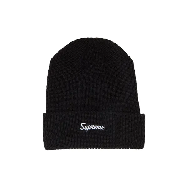 Supreme Loose Gauge Beanie - Black