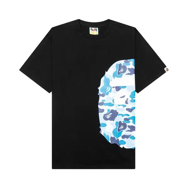 A BATHING APE Abc Camo Big Ape Head Tee - Black