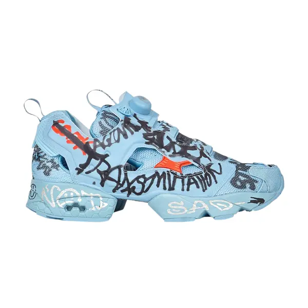 REEBOK Vetements X Instapump Fury Graffiti Sneakers - Blue