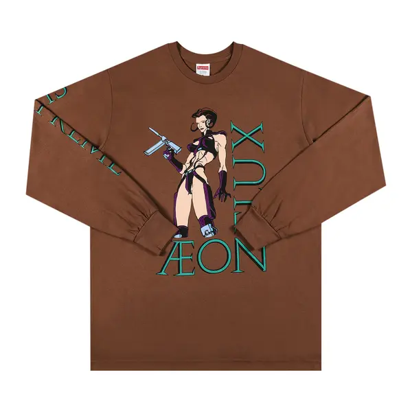 Supreme Aeon Flux Long-sleeve Tee - Brown