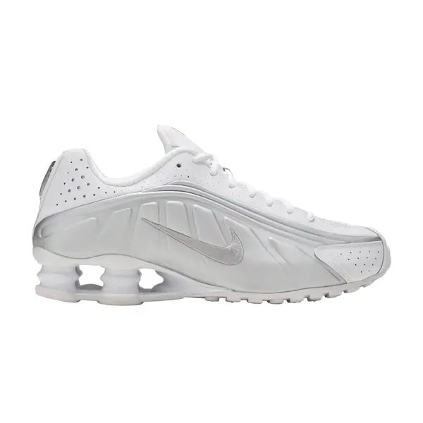 Nike Shox R4 Metallic Sneakers - White