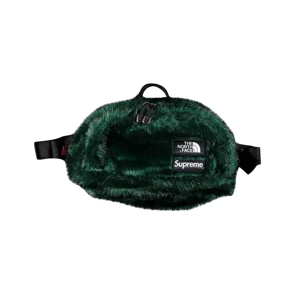 Supreme X The North Face Faux Fur Waist Bag - Green