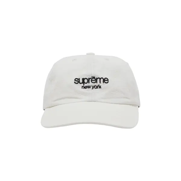 Supreme Classic Logo 6-panel Cap - Cream