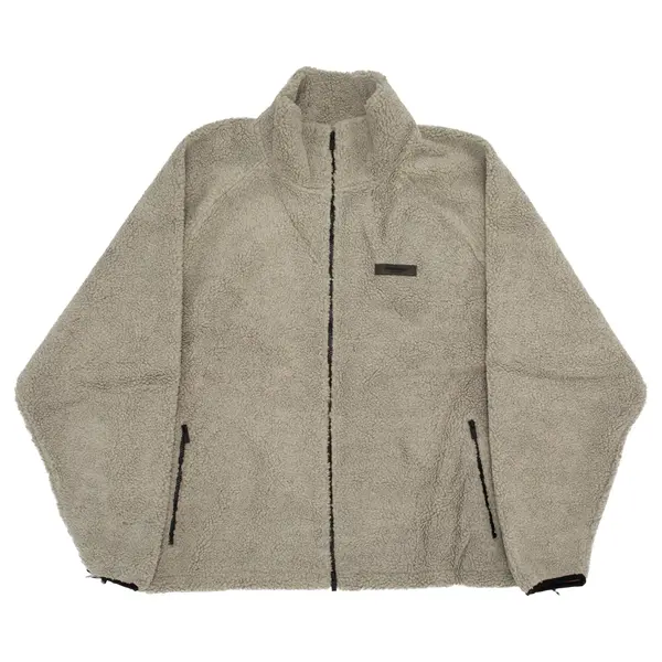 Fear Of God Polar Fleece Full Zip Jacket 'dark Oatmeal - Grey
