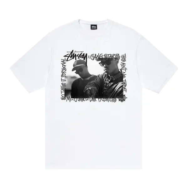 StÜssy Gang Starr Take It Personal Tee - White