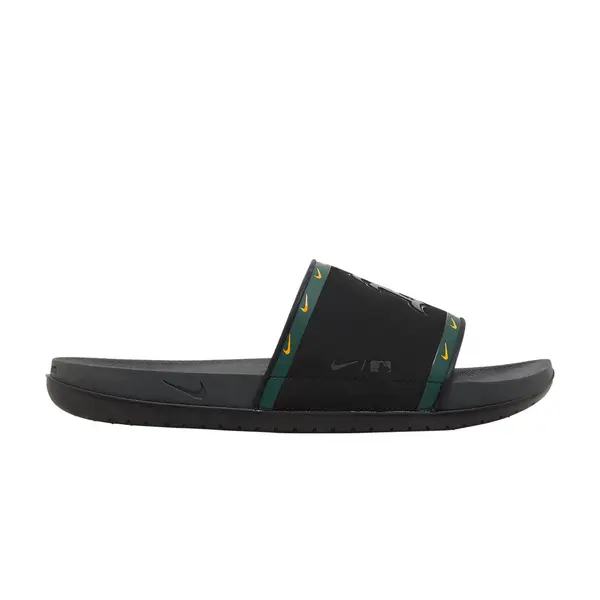 Nike Mlb X Offcourt Slide Oakland Athletics - Black