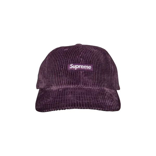 Supreme Ripple Corduroy 6-panel Cap - Purple