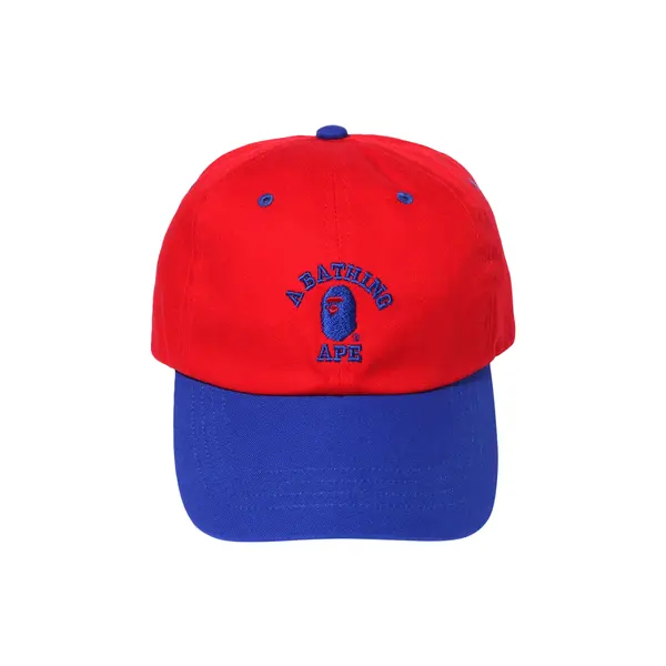 A BATHING APE College Panel Cap - Red