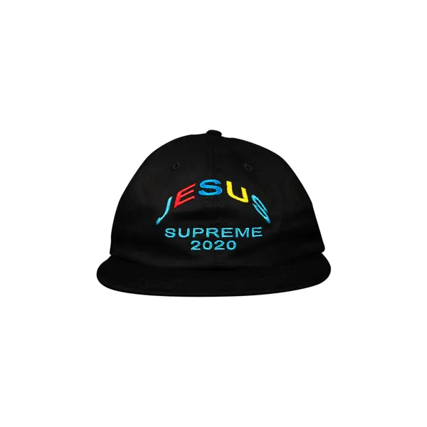 Supreme Jesus 6-panel Cap - Black