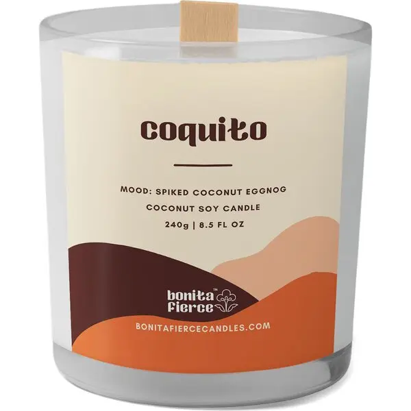 BONITA FIERCE Coquito Candle - Ivory