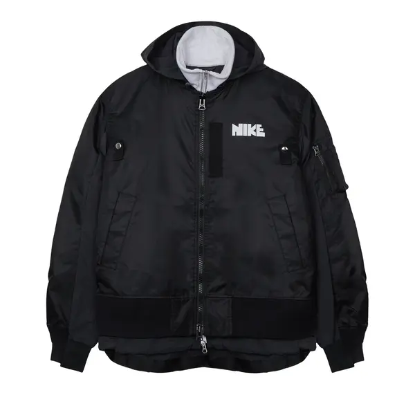Nike X Sacai Layered Bomber Jacket - Black