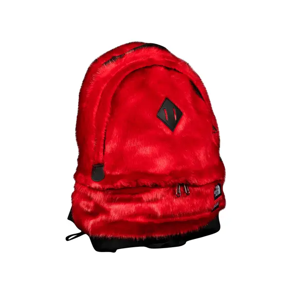 Supreme X The North Face Faux Fur Backpack - Red