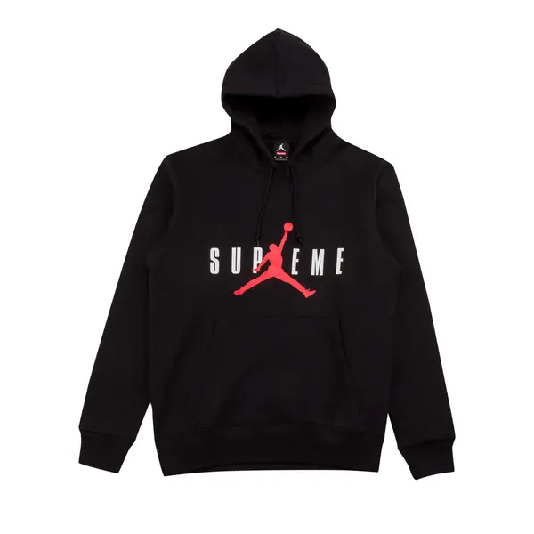 Supreme X Air Jordan Hooded Pullover - Black