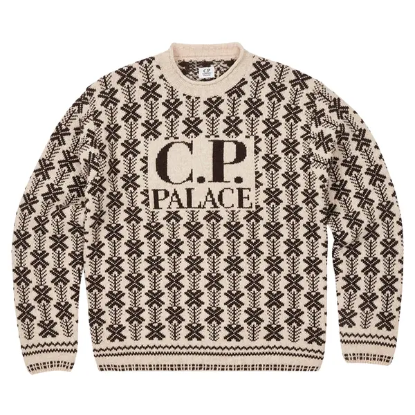 PALACE X C.p. Company Lambswool Knit - Tan
