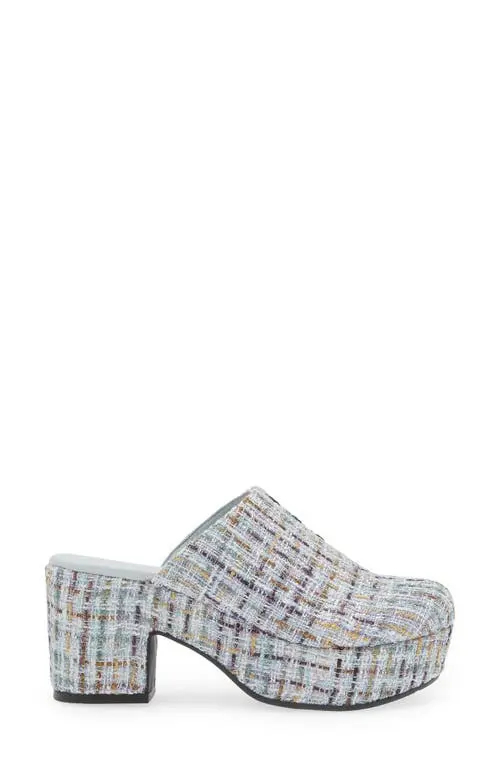 CHOCOLAT BLU Gertie Platform Clog - Blue Multi Tweed