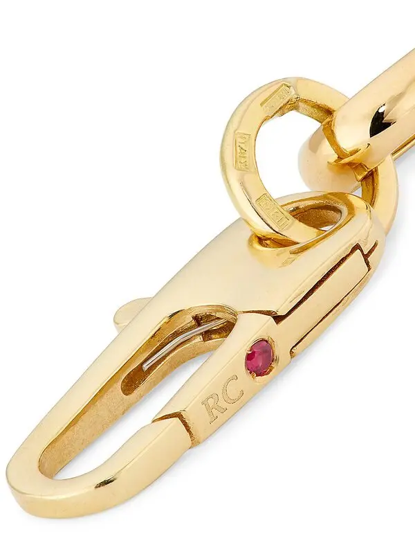 Roberto Coin 18k Mixed Paper Clip Chain Bracelet/7 - Gold