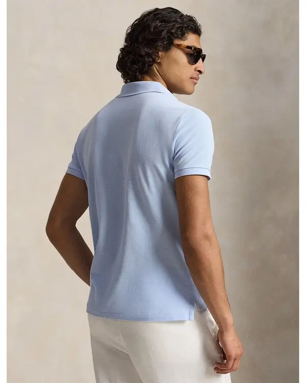Polo Ralph Lauren Classic Fit Mesh Polo Shirt - Pebble Blue