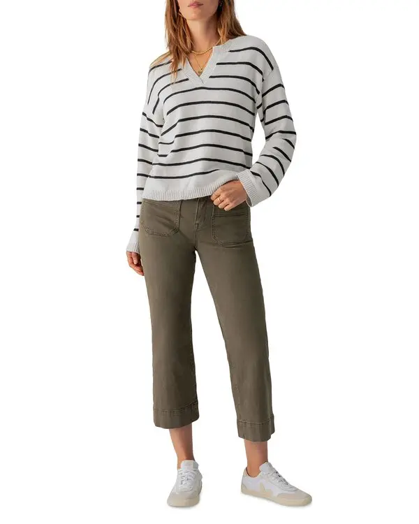 Sanctuary Marine Cropped Wide Leg Pants - Fatigue