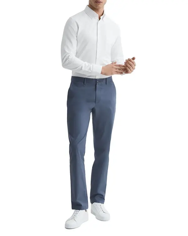 REISS Greenwich Slim Fit Oxford Shirt - White