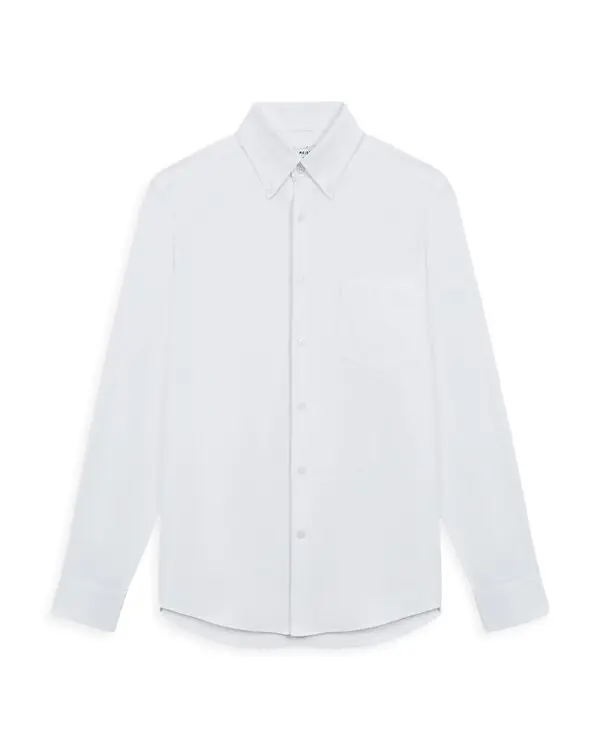 REISS Greenwich Slim Fit Oxford Shirt - White