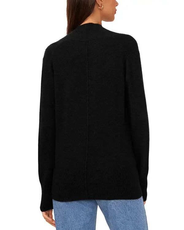 1.State Cross Front Sweater - Rich Black