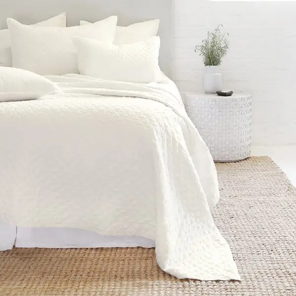 POM POM AT HOME Hampton Coverlet, Queen - Cream