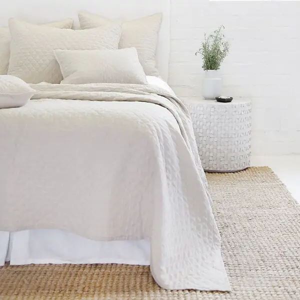 POM POM AT HOME Hampton Coverlet, Queen - Flax