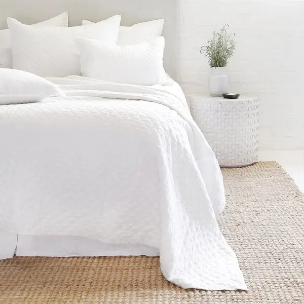 POM POM AT HOME Hampton Coverlet, Queen - White
