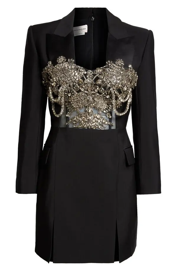 knee length dresses for ladies Amara Tuxedo Mini Dress main image 1