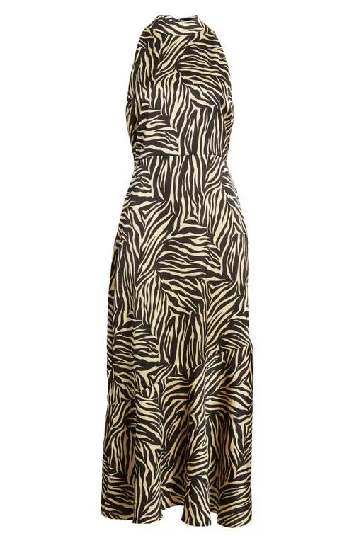 Sam Edelman Zebra Print Sleeveless Maxi Dress