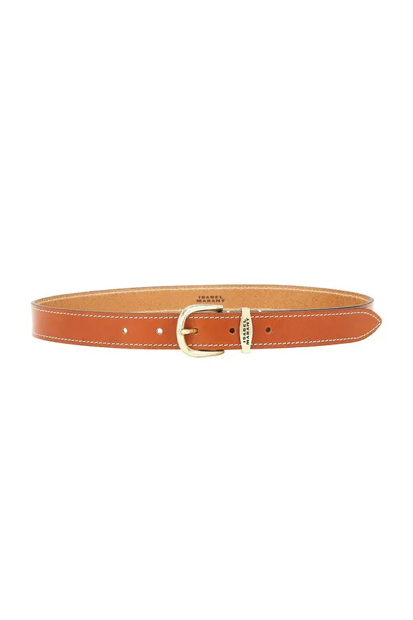 Isabel Marant Zadd Belt - Natural & Gold