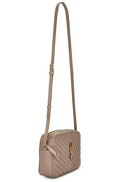 Saint Laurent Medium Lou Camera Bag In Grey