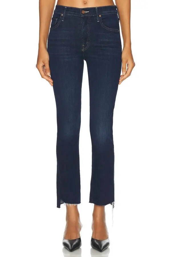 MOTHER The Insider Crop Step Fray Jeans - Off Limits