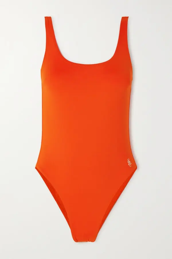 SPORTY & RICH Carla One Piece Swimsuit - Red