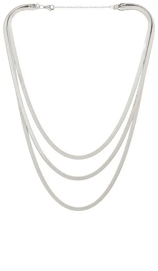 PETIT MOMENTS Mikayla Layered Necklace - Silver