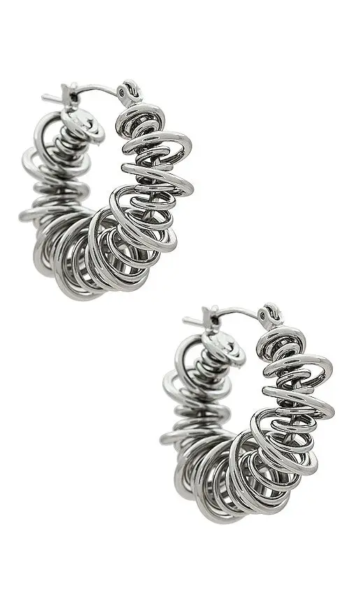 PETIT MOMENTS Riele Hoop Earrings - Silver
