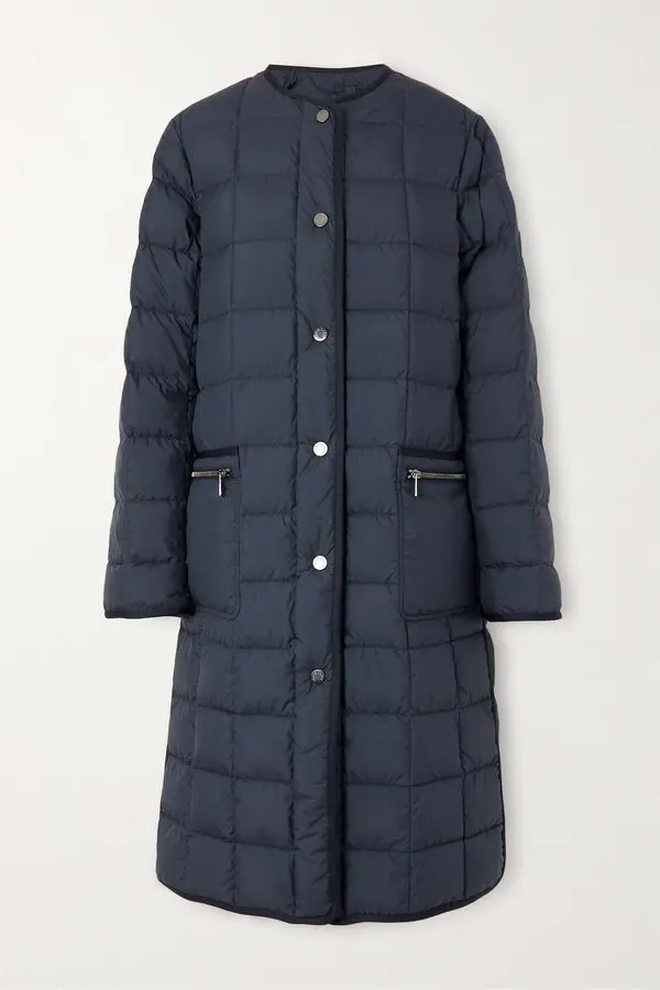 Moncler Faisan Convertible Quilted Shell Down Coat - Navy