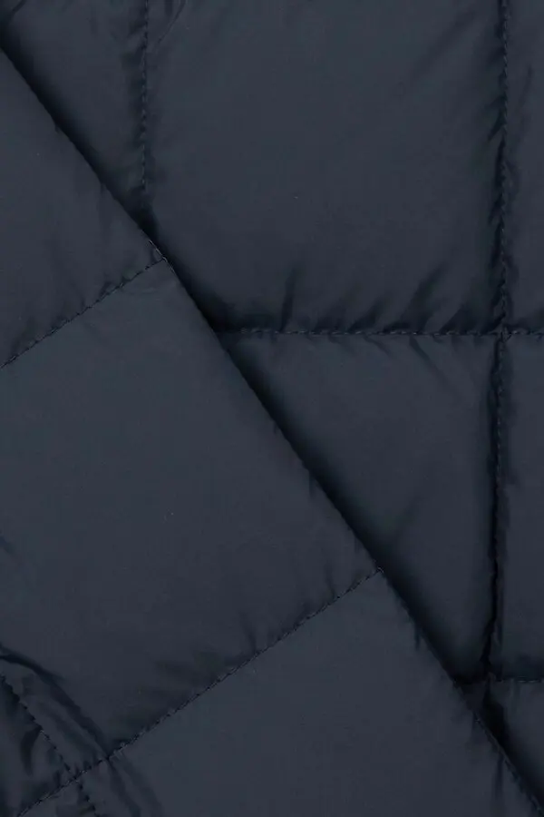 Moncler Faisan Convertible Quilted Shell Down Coat - Navy