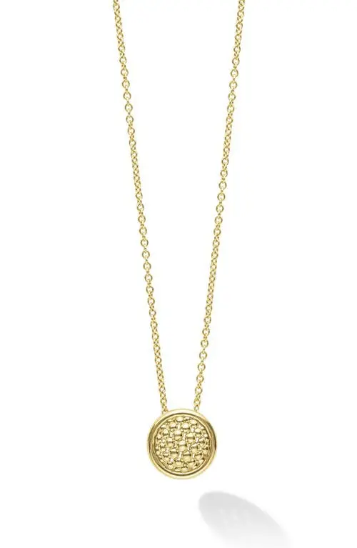 Lagos Meridian Circle Chain Pendant Necklace - Gold