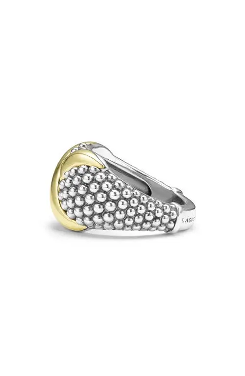 Lagos Embrace Dome Ring - Silver/gold