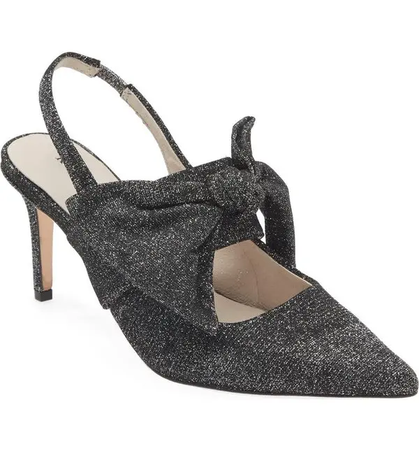KOKO + PALENKI Francisme Pointed-toe Pump - Black Iridescent Leather