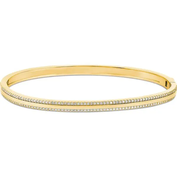 SHYMI Cubic Zirconia Pavé Bangle - Gold