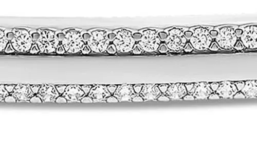 SHYMI Cubic Zirconia Pavé Bangle - Silver