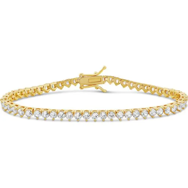 SHYMI Round Cubic Zirconia Tennis Bracelet - Gold