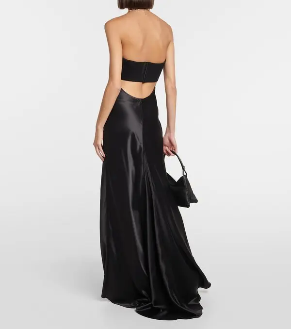 Staud Wayfaring Strapless Maxi Dress - Black