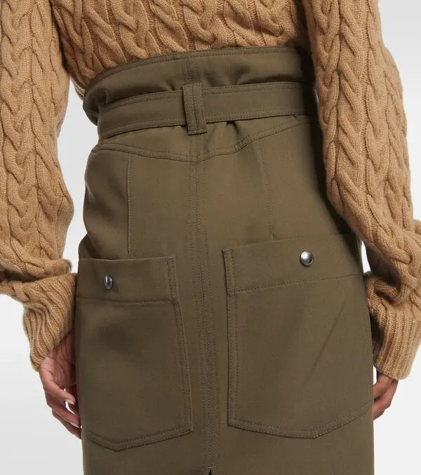 TOD'S Wool Midi Skirt